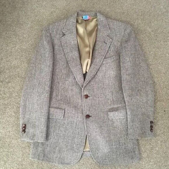 Suits & Blazers | Harris Tweed Handwoven 10 Pure Scottish Tan Sport ...